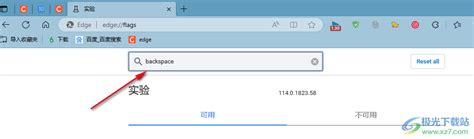 edge浏览器如何设置按backspace键返回上一页？ edge浏览器设置按backspace键返回上一页的方法 极光下载站