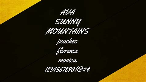 Yellow Tail Font Free Download