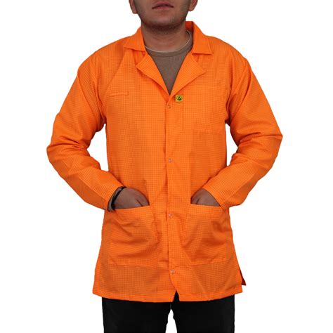 Bata Antiestática Esd Cuarto Limpio 98 Poliéster Static America