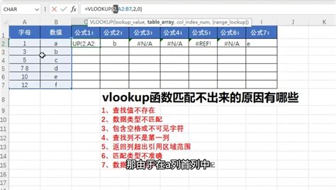 Excel中vlookup函数匹配不出来的常见原因和解决办法详解 趣帮office教程网