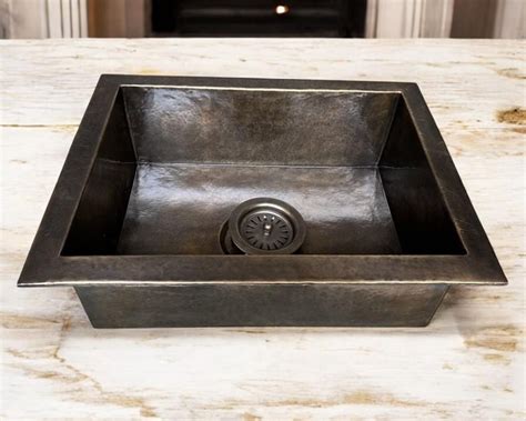 Handmade Hammered Brass Undermount Sink Antique Patina Finish Etsy