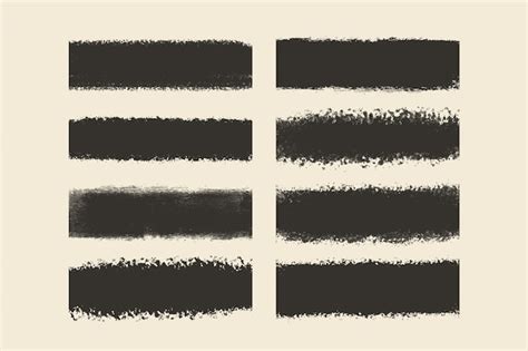 그런 지 브러쉬 스트로크 컬렉션 무료 벡터