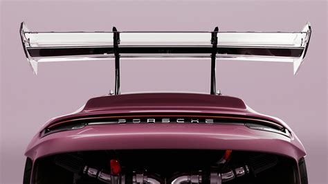 Pink Twin Turbo Porsche 992 Gt3 Rs 2024 Behance Pink Wallpaper