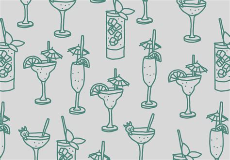 Drinks Pattern 128240 Vector Art At Vecteezy