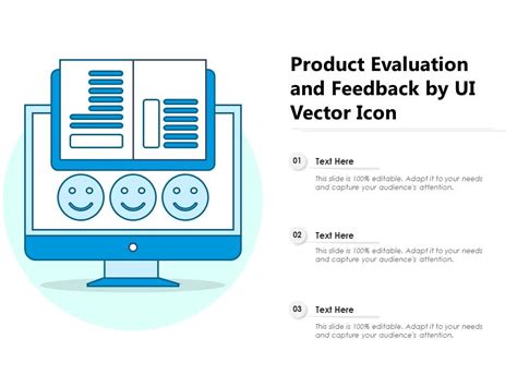 Product Evaluation And Feedback By Ui Vector Icon Ppt Powerpoint Presentati