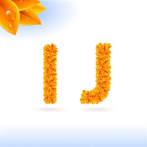 Premium Vector Sans Serif Font With Fall Leaf Decoration