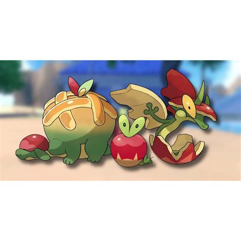 Applin Appletun Flapple And Dipplin Pokemon Cards Tcg Shopee Philippines