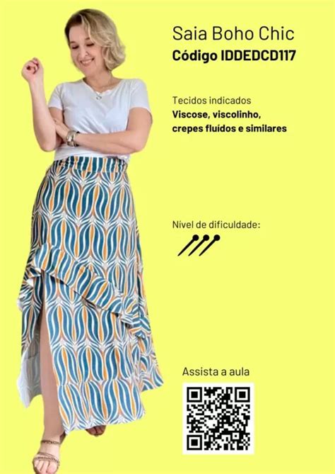 Molde De Saia Boho Chic Molde Em Pdf Meus Moldes Prontos Escola
