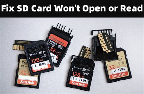 Fix Sd Card Wont Read Or Cant Be Opened