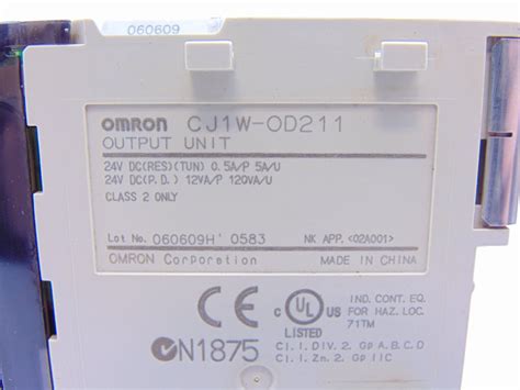 Omron Cj1w Od211 Plc Module