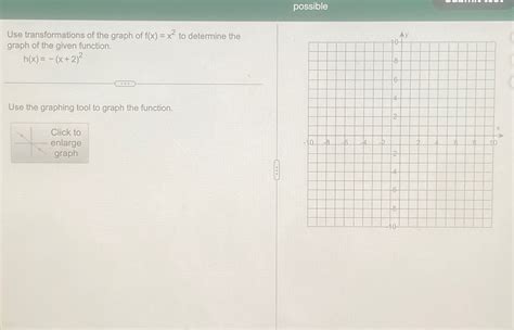 solved use transformations of the graph of f x x2 ﻿to