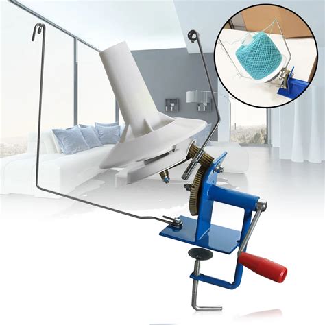 메탈 기어 클램프 온 베이스 울 스트링롤 볼 울 와인더 실 뜨개질 우산 타래 홀더 패치 워크 스레드 와인더 스위프트재봉 기계