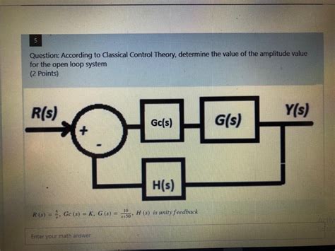 Solved 5 Question According To Classical Control Theory