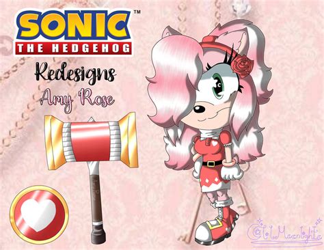 Sonic Redesigns ~ Amy Rose By Lilmoonlight78 On Deviantart