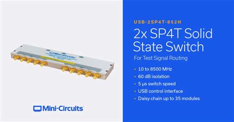Mini Circuits On Linkedin Absorptive Sp4t Solid State Switch 10 Mhz 8 5 Ghz 50Ω