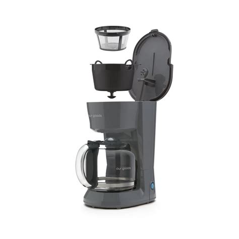 Our Goods Coffee Maker Pebble Gray Shop Coffee Makers At H E B