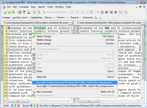 Compare Two Text File Compare Suite