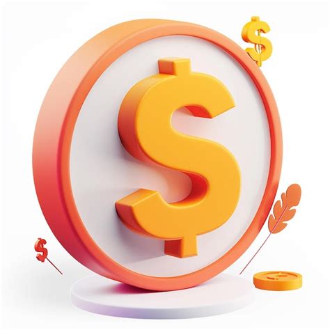Premium Photo A Round Sign With A Dollar Sign On It That Says Dollar
