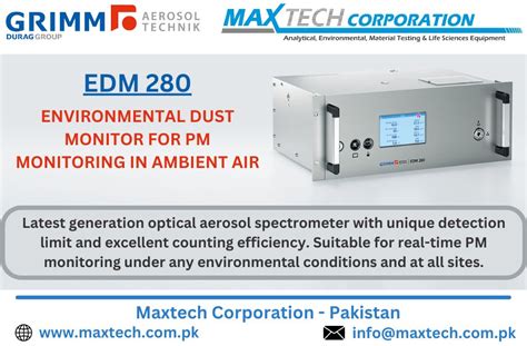 Maxtechcorporation Grimm Duraggroup Environmental Dustmonitor Edm280 Ambientair