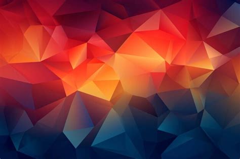 Premium Ai Image Abstract Polygonal Background Triangular Origami Style With Gradient