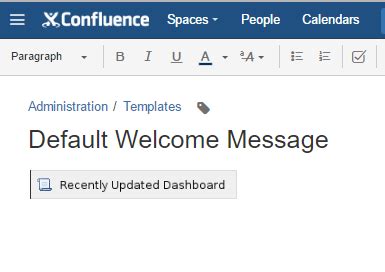How To Add Recently Updated Dashboard And Favourite Spaces Tab In Confluence 5 9 X And Above