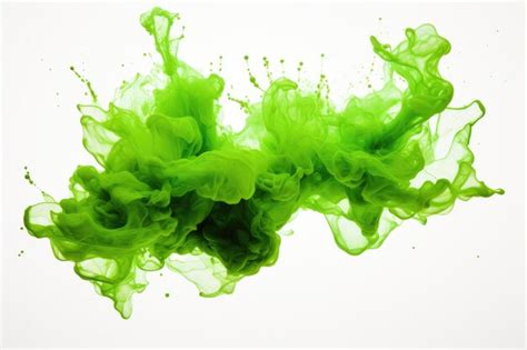 Premium Photo Green Color Isolated On White Background