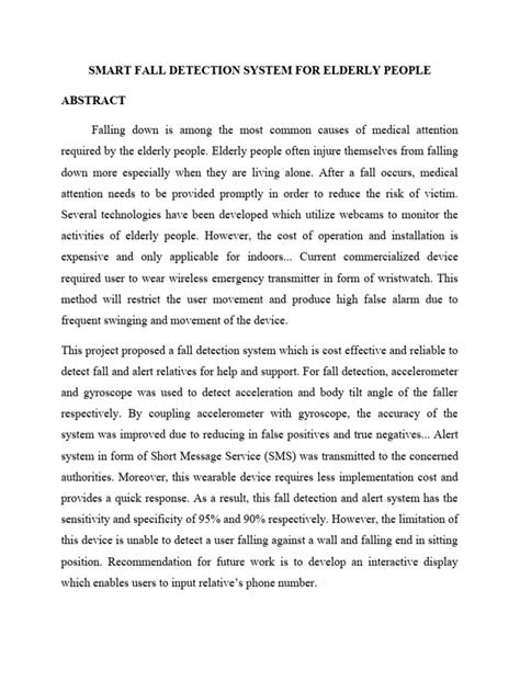 fall detection pdf rectifier accelerometer