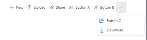 Commandbarbuttonas Prop Doesnt Work When The Commandbar Items Come