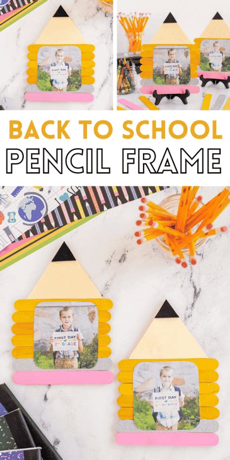 Back To School Pencil Frame School Crafts Diy Back To School Back