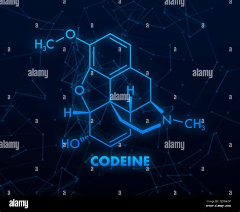 Codeine Chemical Formula Codeine Chemical Molecular Structure Stock Vector Image And Art Alamy