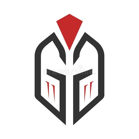 Gladiator Logo Image Design Stock Vector Illustration Of Helmet