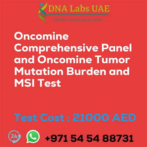Oncomine Comprehensive Panel And Oncomine Tumor Mutation Burden And Msi
