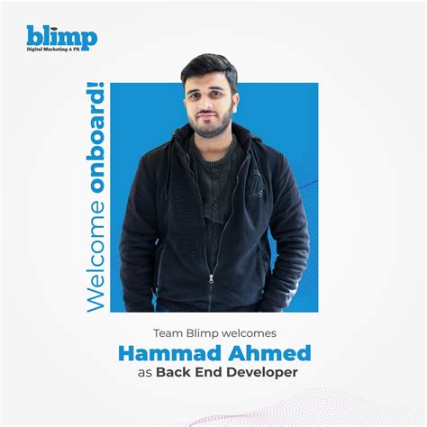 Hammad Ahmed On Linkedin Thanks Blimp Digital Marketing And Pr For The