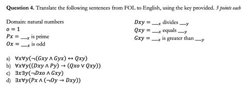 Question Translate The Following Sentences From Chegg Com