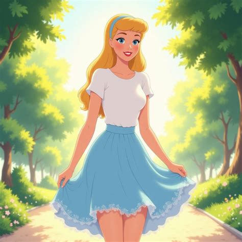 Cinderella In Pretty Skirt By Belles Sexy Cartoons On Deviantart
