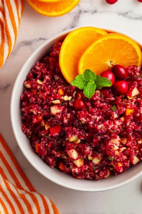 Fresh Cranberry Orange Relish No Cook And Ready In 10 Minutes