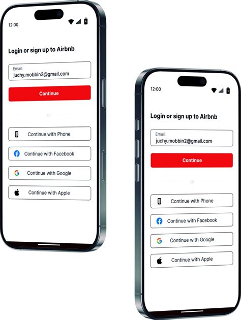 uiux loginscreen mobiledesign userexperience minimaldesign airbnb