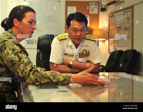 Camp Lemonnier Djibouti Camp Lemonnier Commanding Officer Capt Nancy S Lacore Met With