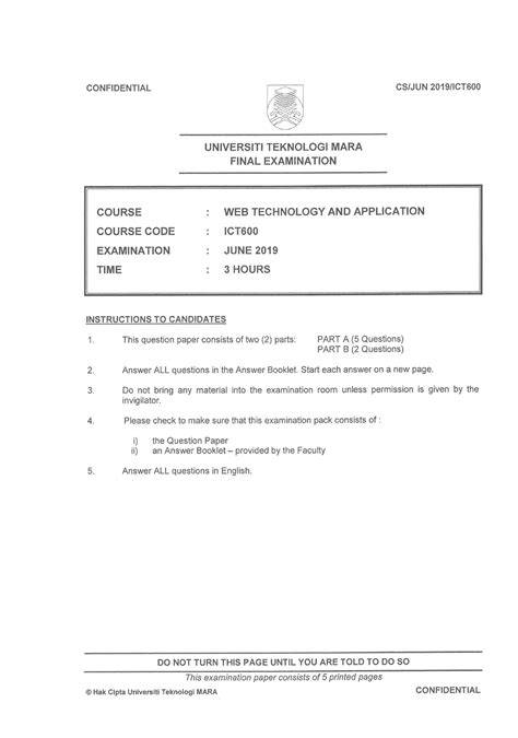 Faculty Computer Sciences AND Mathematic Session Degree ICT Web Technology And