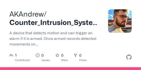 github akandrew counter intrusion system arduino a device that