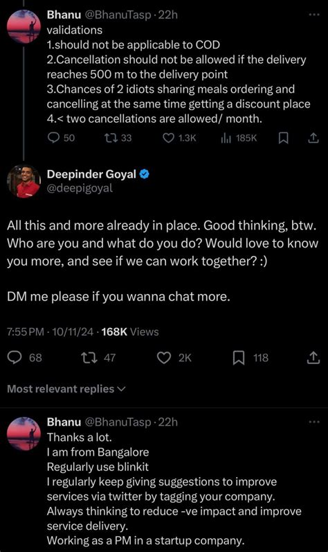 Tushar Singh Rathore On Linkedin 🚀 Deepinder Goyals Latest Move Hiring Someone Over A Twitter