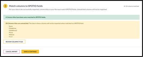 Importing Records To SPOTIO SPOTIO