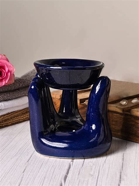 Buy Vilasa Blue Ceramic Aromatherapy Diffuser Burner Aroma Oil