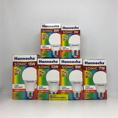 Jual Lampu LED Hannochs Sonic Watt Kecil W W W W W W LED Bulb Hannochs Cahaya Putih