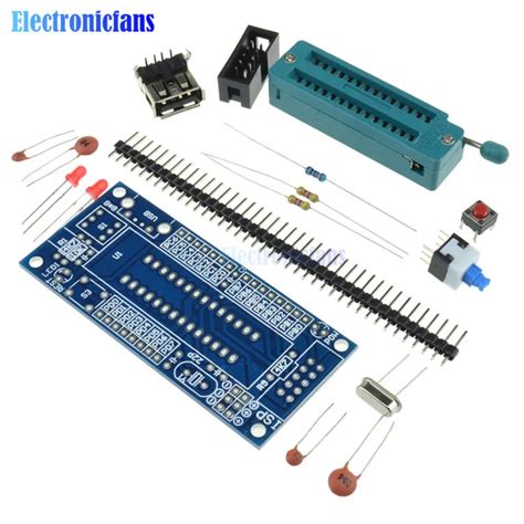 DIY Kit ATmega8 ATmega48 AVR Minimum System Development Board Kits Miniature Mini Electronic