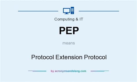 Pep Protocol Extension Protocol In Computing And It By