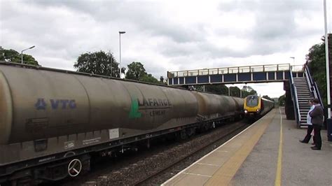 Freightliner Class 66620 And Cross Country Voyager Passes Dronfield