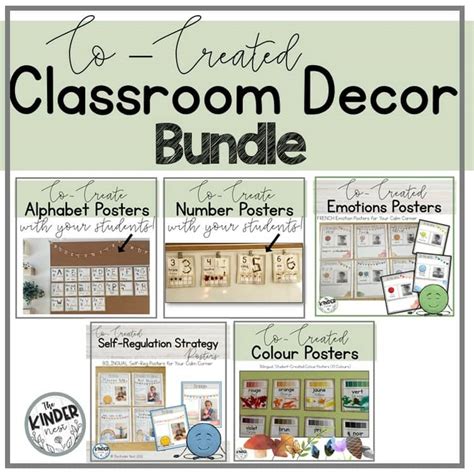 Co Created Classroom Posters Bundle By The Kinder Nest Tpt