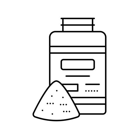 Pistol Powder Line Icon Vector Illustration 19527202 Vector Art At Vecteezy