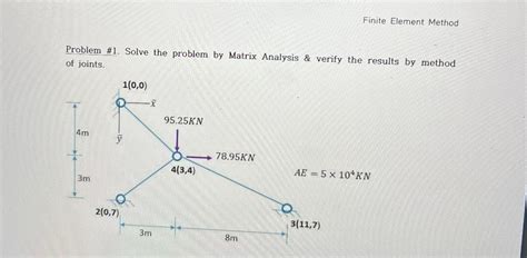 Solved Problem Solve The Problem By Matrix Analysis Chegg
